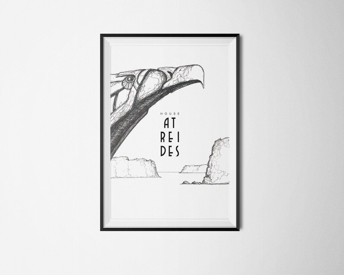 House Atreides - Hawk - D. Poster - Frank Herbert -instant Download - Etsy