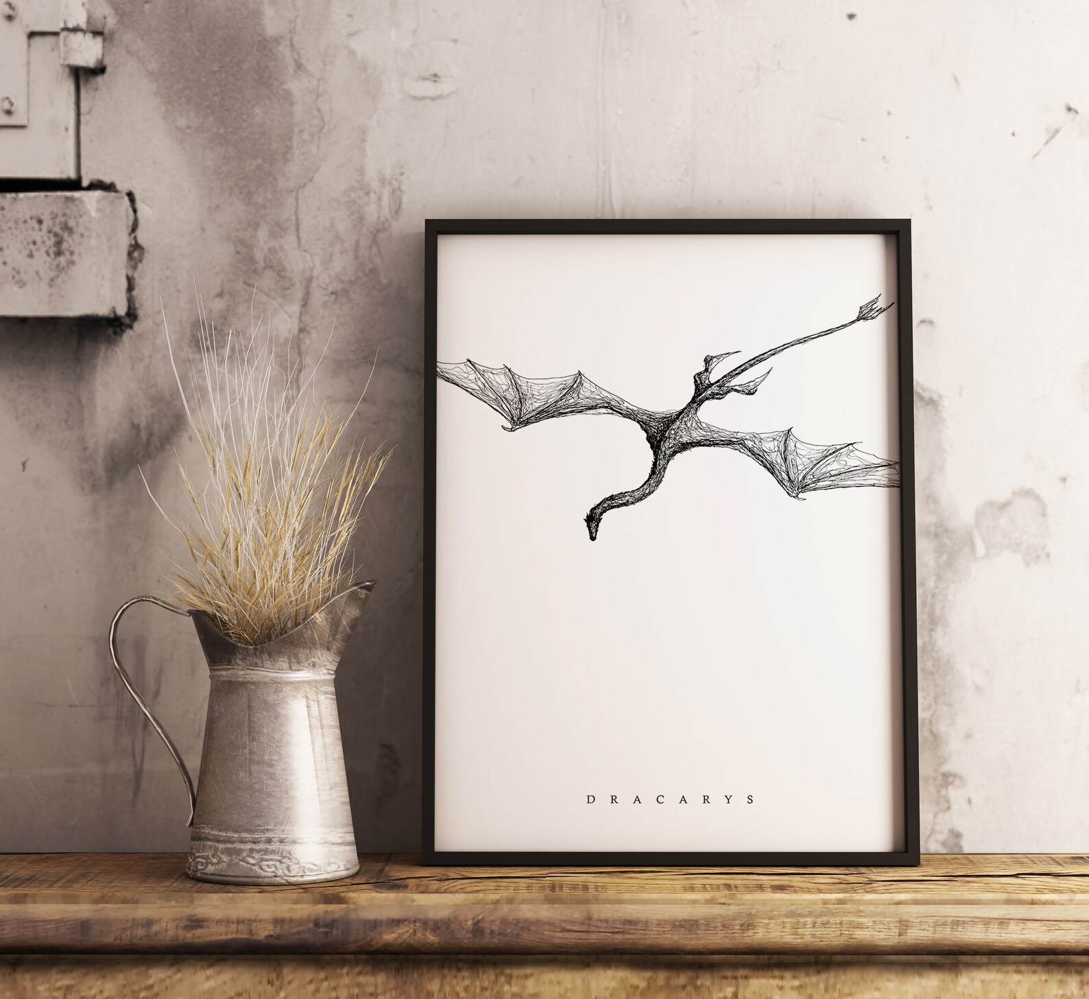 GOT Poster - Dracarys - Caraxes - HOTD - Etsy