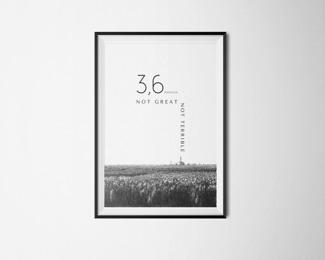 Chernobyl Quote Poster: 3.6 Roentgen - Ink Drawing (instant Download ...