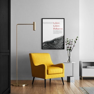 GOT Dragon Poster - Lykiri Lykiri Dohaeras - HOTD - Valyrian - Physical ...