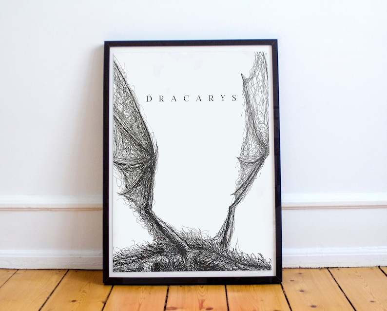GOT Poster - Dracarys - Khaleesi - Mother of Dragons - Etsy