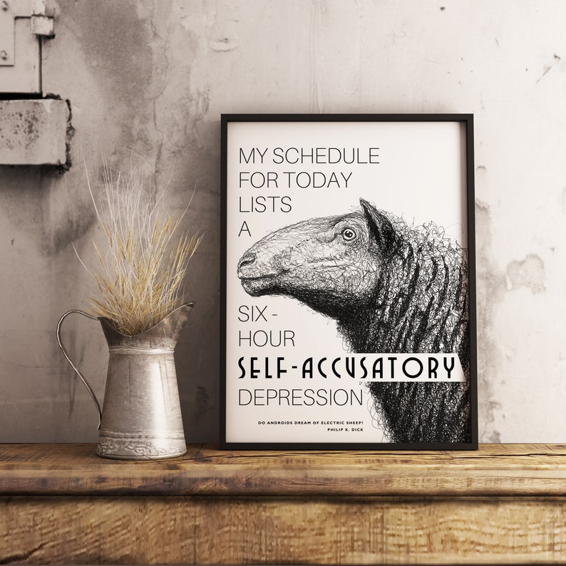 Blade Runner Poster Self-accusatory Depression PKD Quote - Etsy