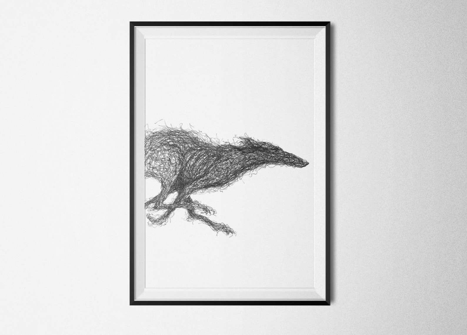 Running Greyhound Print - Ink Drawing - Instant Download - Etsy