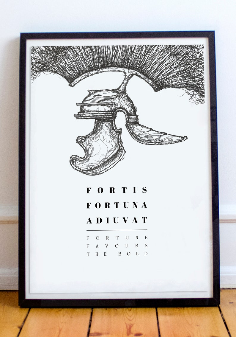 Fortis Fortuna Adiuvat - Fortune Favours the Bold - Latin Phrase ...