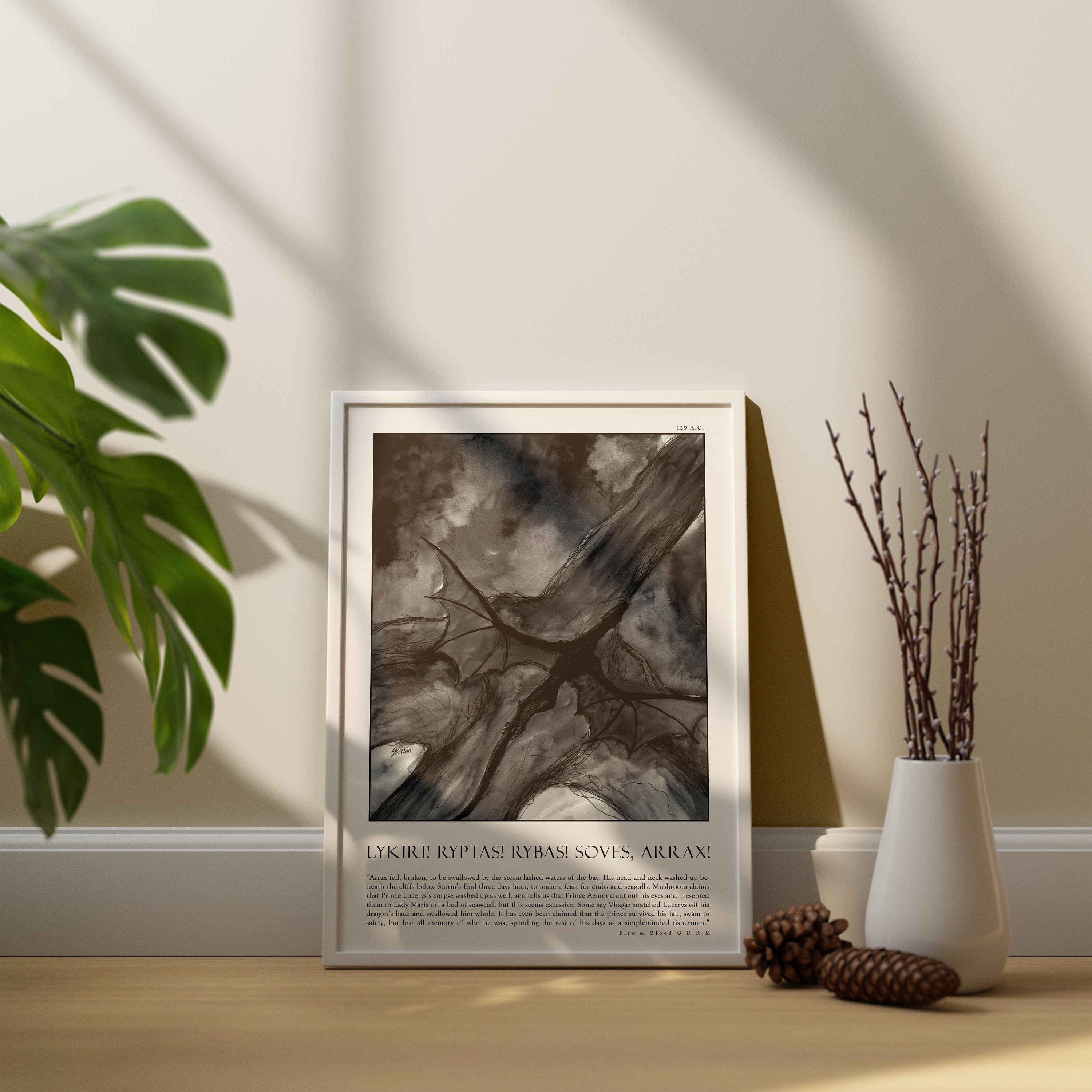 HOTD Fanmade Dragon Print - Valyrian Version - Soves, Arrax! - Arrax ...