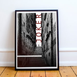Joker Movie Poster - Joaquin Phoenix - Stairs Scene - Quote - Arthur ...