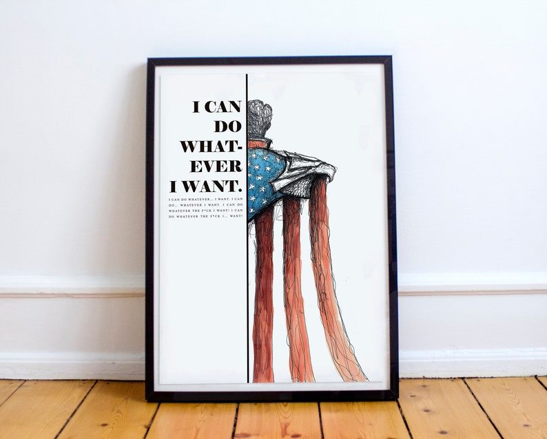 The Boys Homelander Poster I Can Do Whatever I Want - Etsy