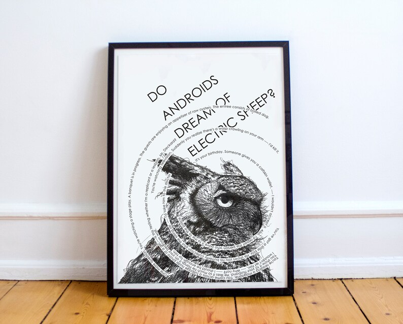 Blade Runner Poster the Owl V2 Do Androids Dream of Electric - Etsy