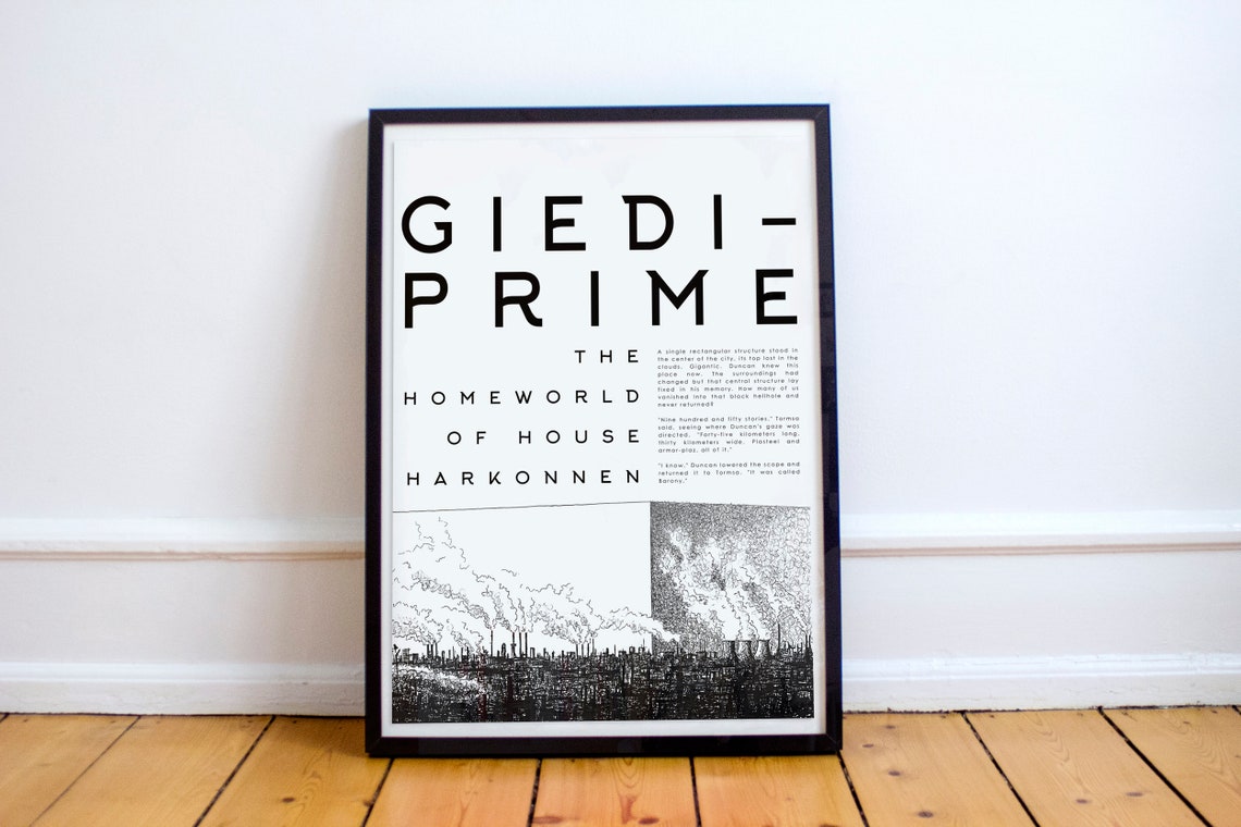 GIEDI-PRIME - House Harkonnen - D. Poster - D. by Frank Herbert ...
