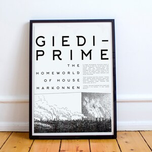 GIEDI-PRIME - House Harkonnen - D. Poster - D. by Frank Herbert ...