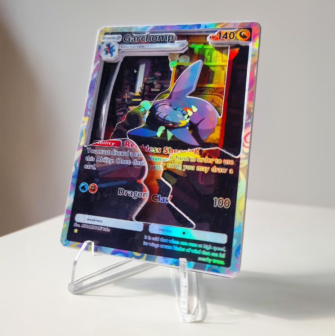 3D Shadow Box Garchomp TCG Pokemon Card | Layered Trading Card Display ...