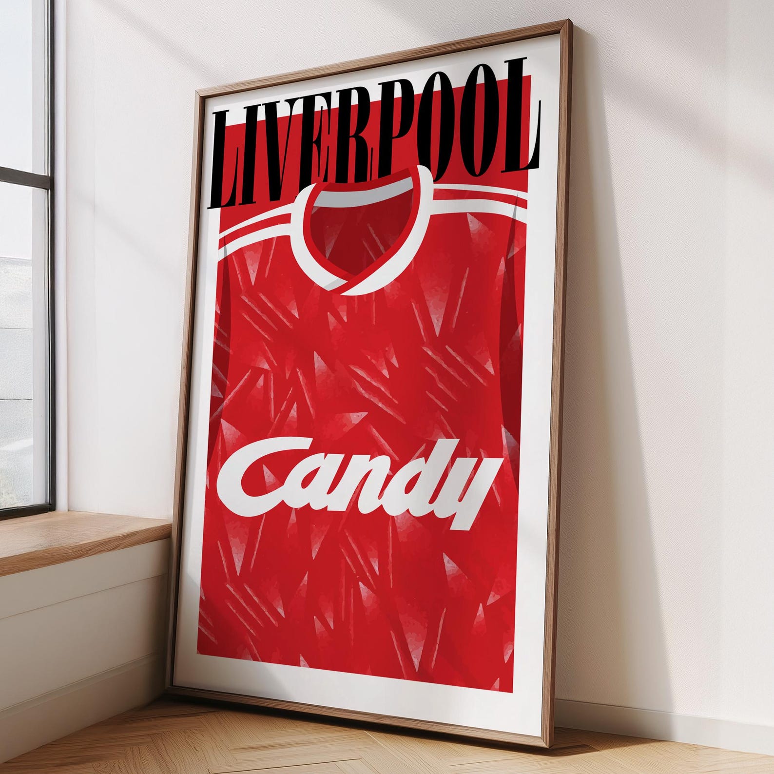 Liverpool FC Football Shirt Poster Home Decor Unframed Football Club ...