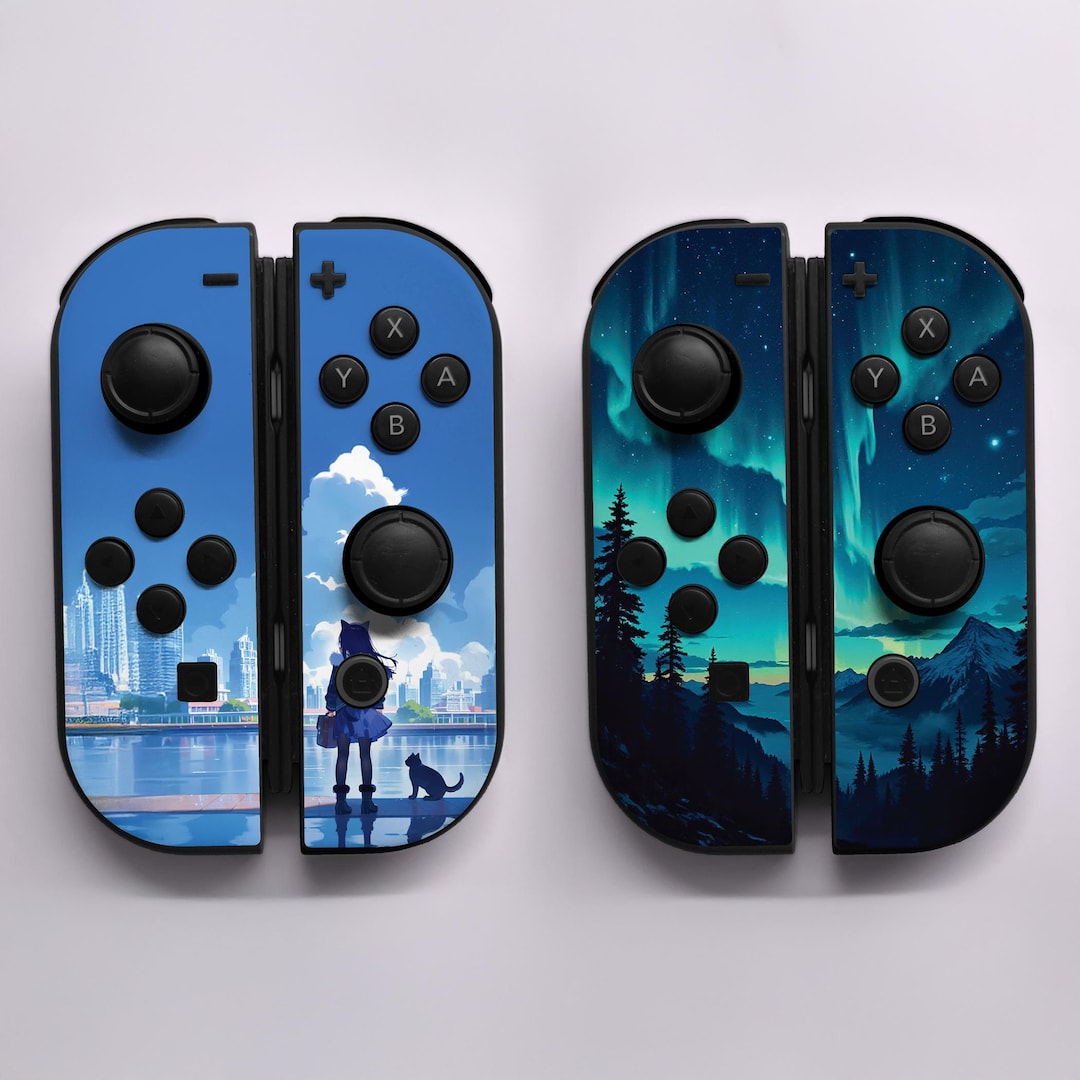 Switch Joycon Skin Vinyl Sticker | Beautiful Skylines Vinyl Controller ...