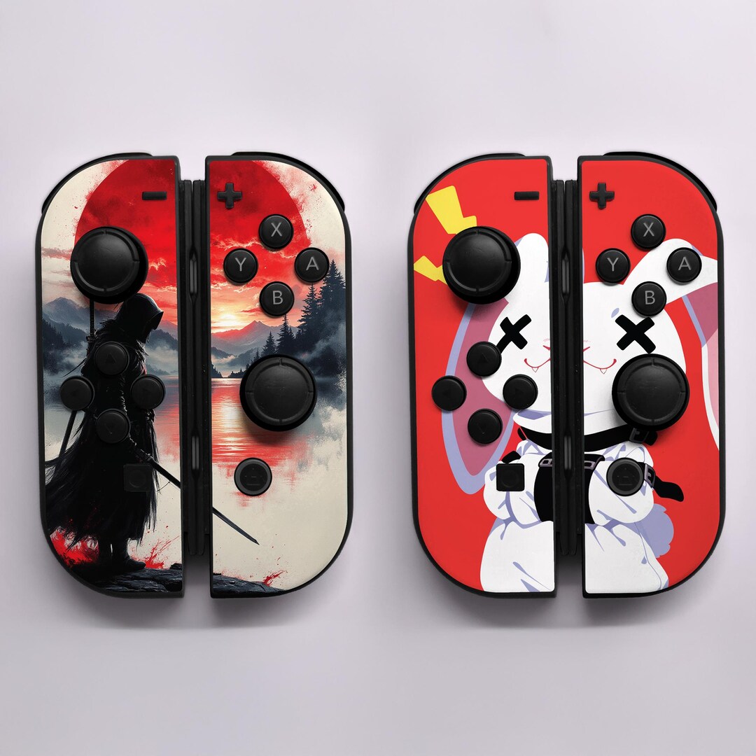 Switch Joycon Skin Vinyl Sticker | Samurai Vinyl Controller Skin - Etsy