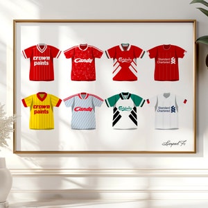 Liverpool FC Football Shirt Poster Home Decor Unframed Football Club ...