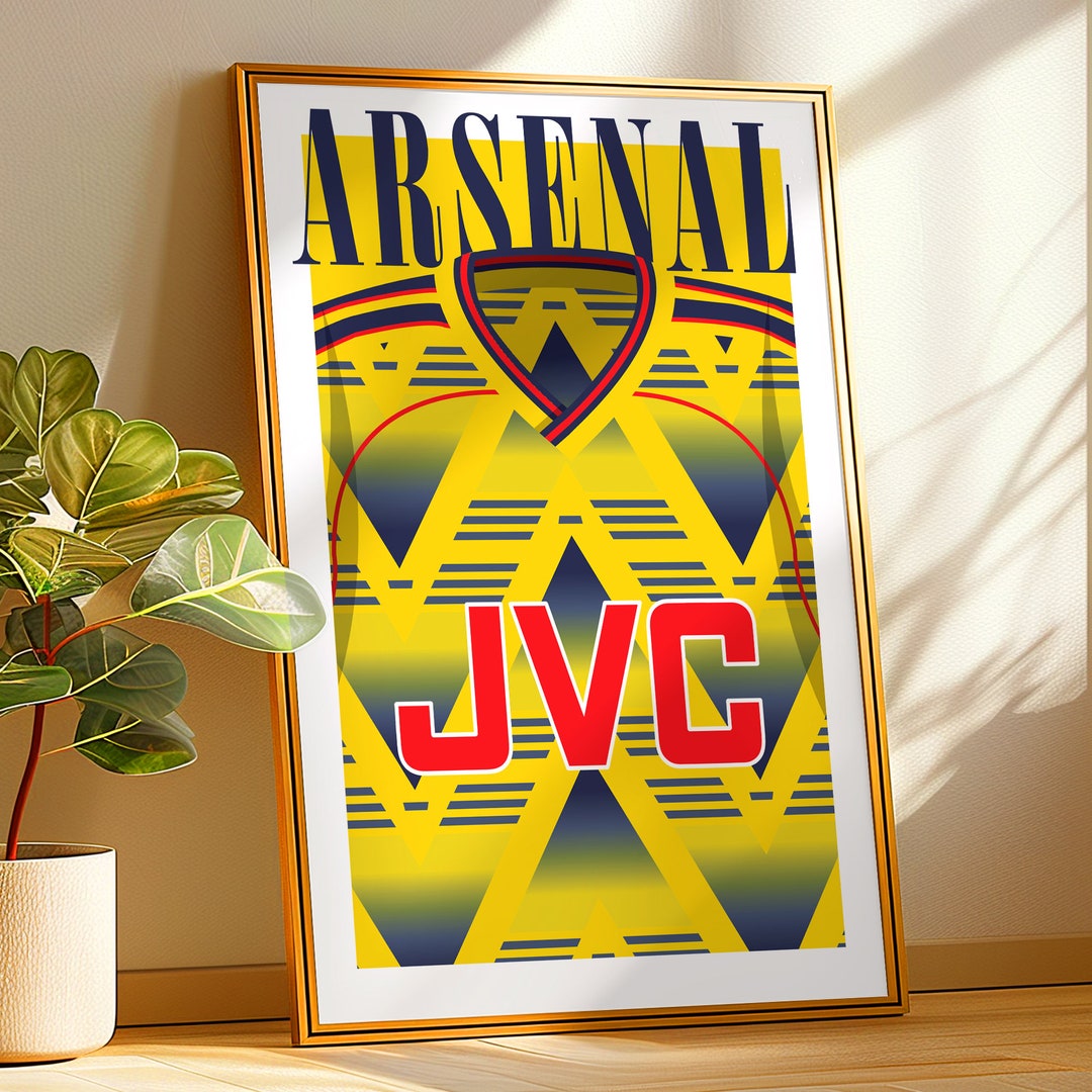 Arsenal FC Football Shirt Poster Bruised Banana JVC Home Decor Unframed ...