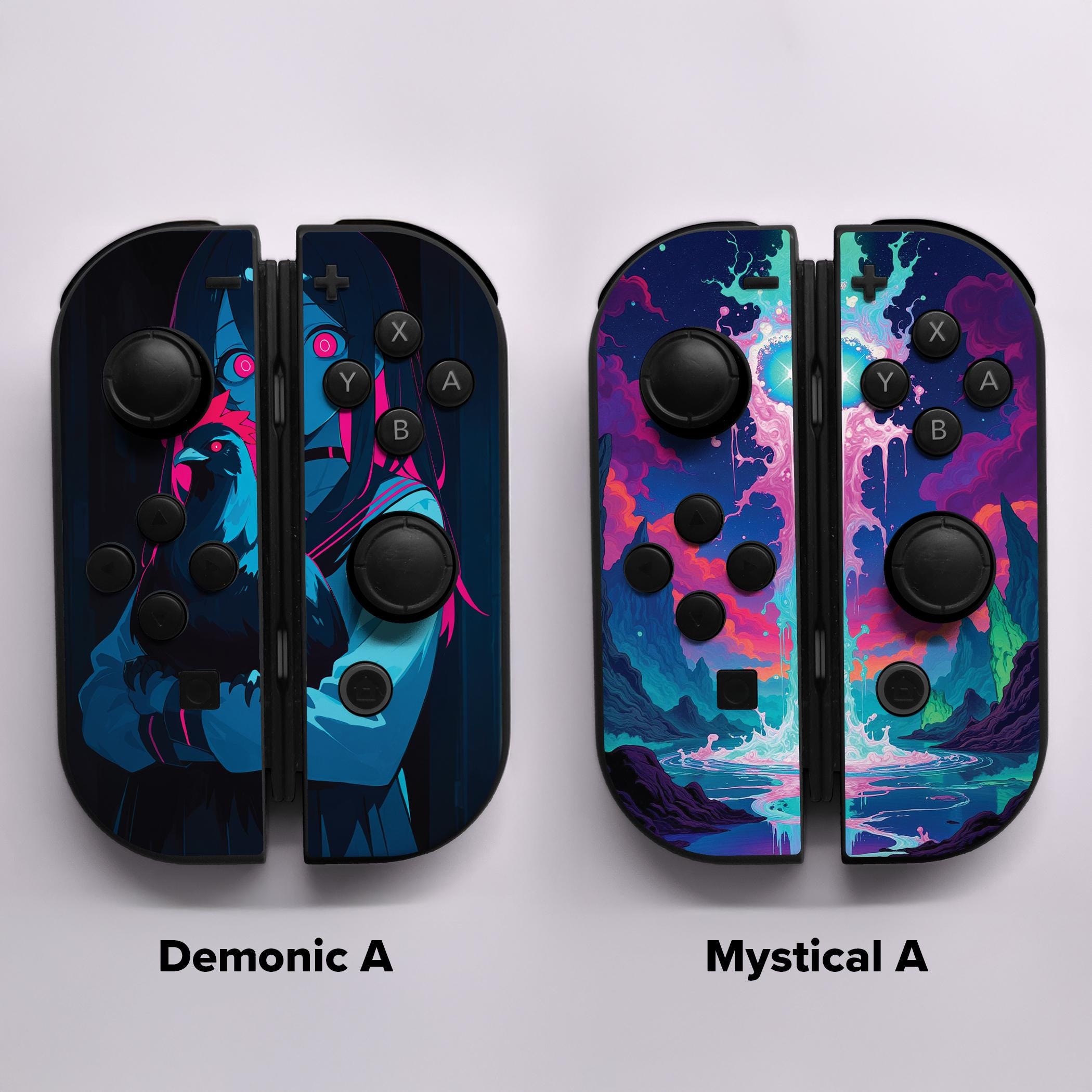 Switch Joycon Skin Vinyl Sticker | Horror Skeletons Vinyl Controller ...