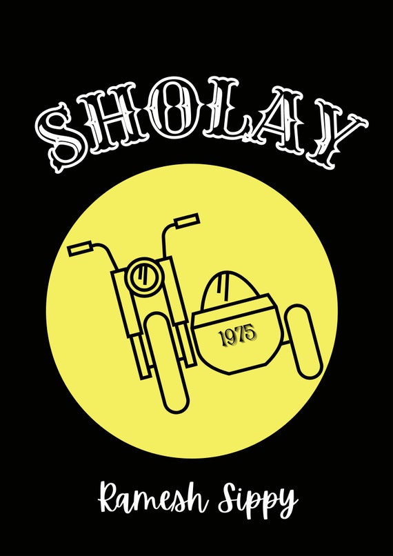 Sholay 1975 A4 Bollywood Film Art Print Desi Poster - Etsy