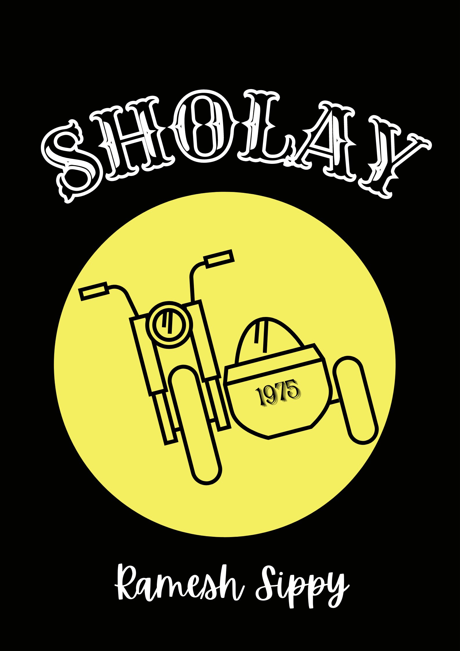 Sholay 1975 A4 Bollywood Film Art Print Desi Poster Print Hindi Movie Film Poster Film Wall