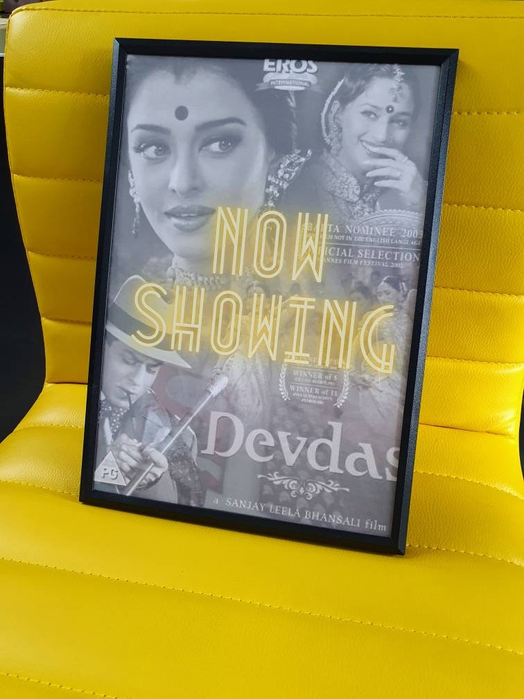 Devdas NOW SHOWING | A4 Bollywood Film Art Print, Desi Poster Print ...