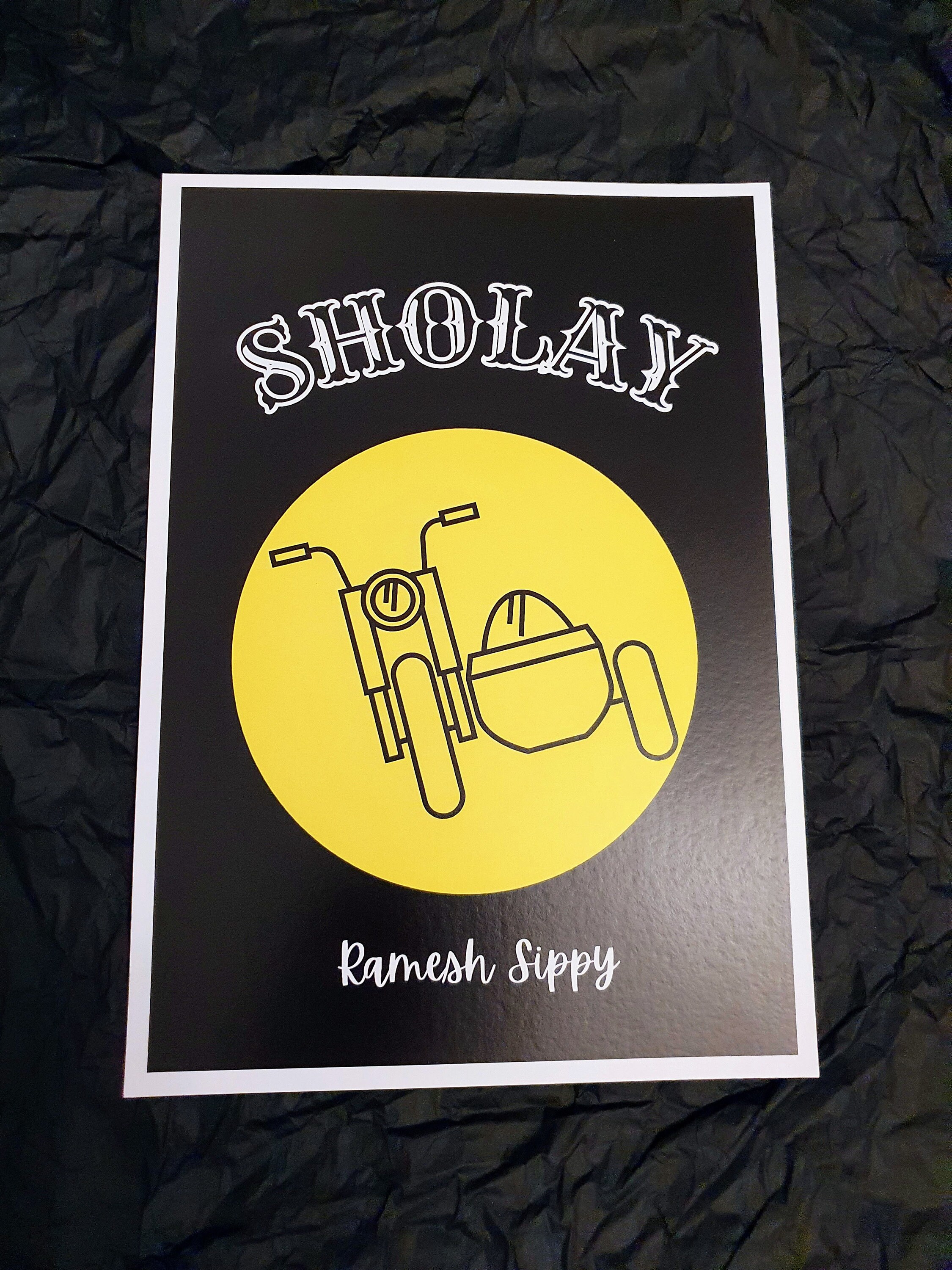 Sholay 1975 A4 Bollywood Film Art Print Desi Poster | Etsy UK
