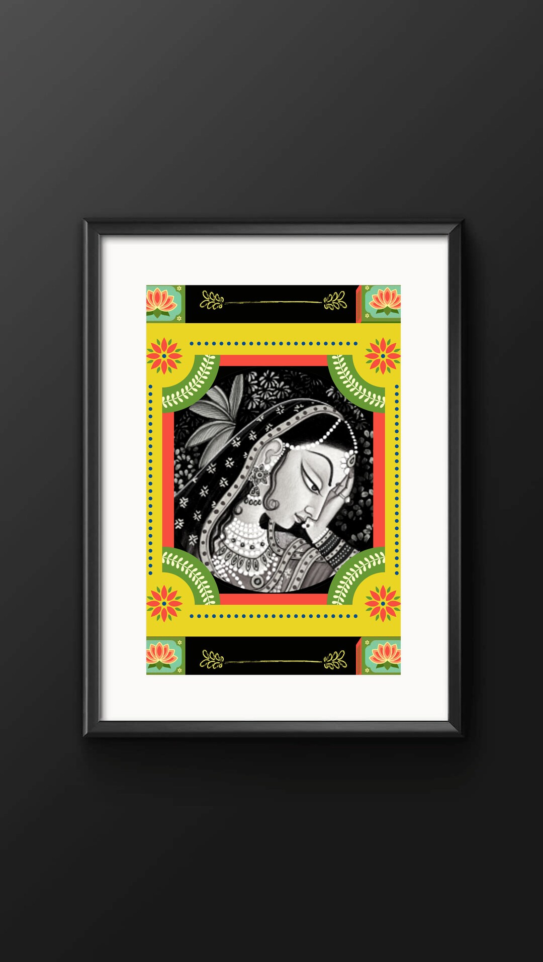Rani 'parineeti' Art Print | Pop Art | Indian Art Print | Mandala ...