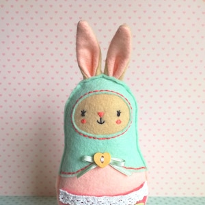 Felt PDF Sewing Pattern Babushka Bunny Easter Decoration - Etsy