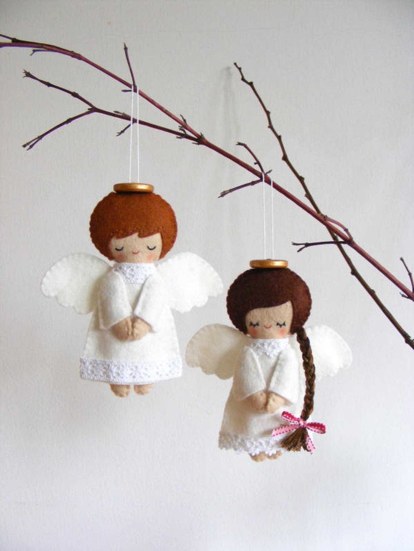 Felt PDF Sewing Pattern Felt Angels. Christmas Tree - Etsy Australia