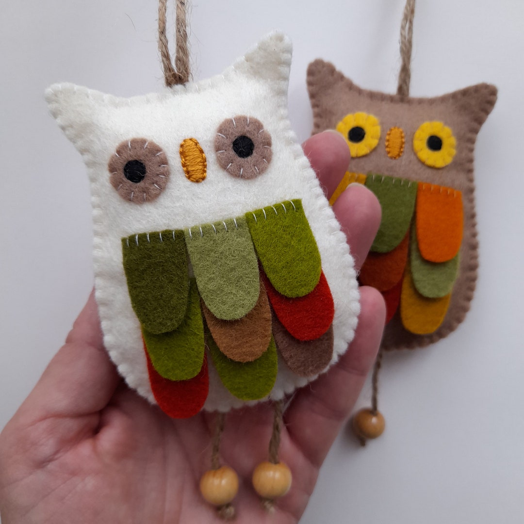 Felt Owl Ornament Sewing Pattern: DIY Christmas Decor (PDF Pattern) - Etsy