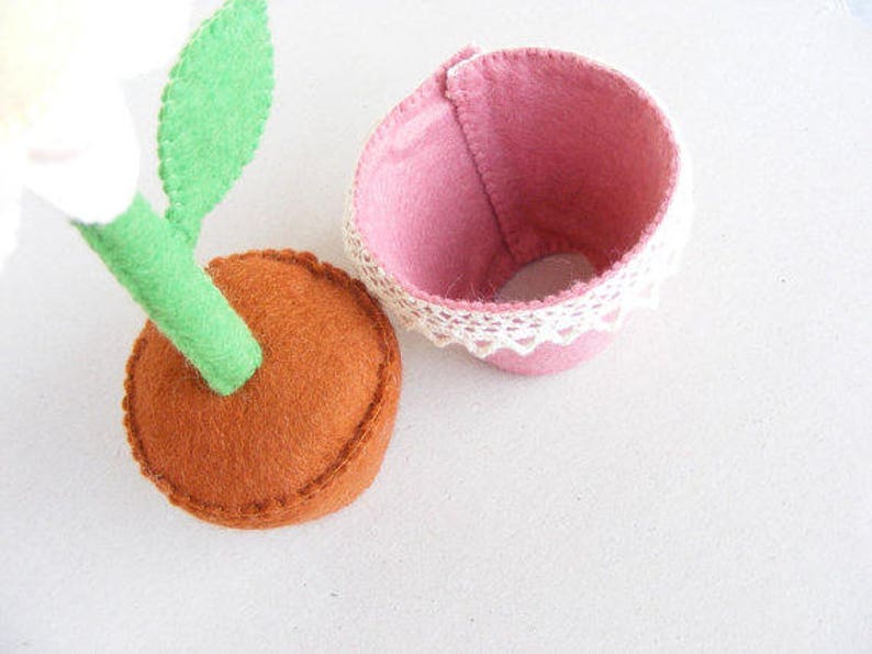 Felt PDF Sewing Pattern Daisy in a Pot DIY Felt Flower - Etsy
