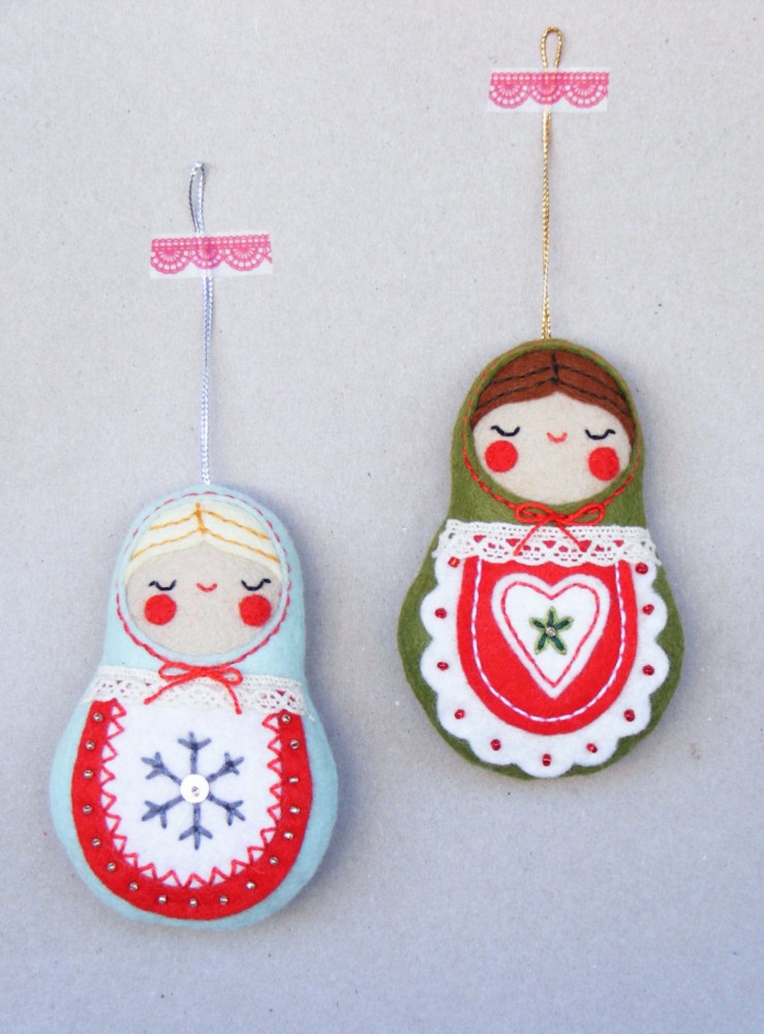 Felt PDF Sewing Pattern Nesting Dolls Felt Christmas - Etsy Australia