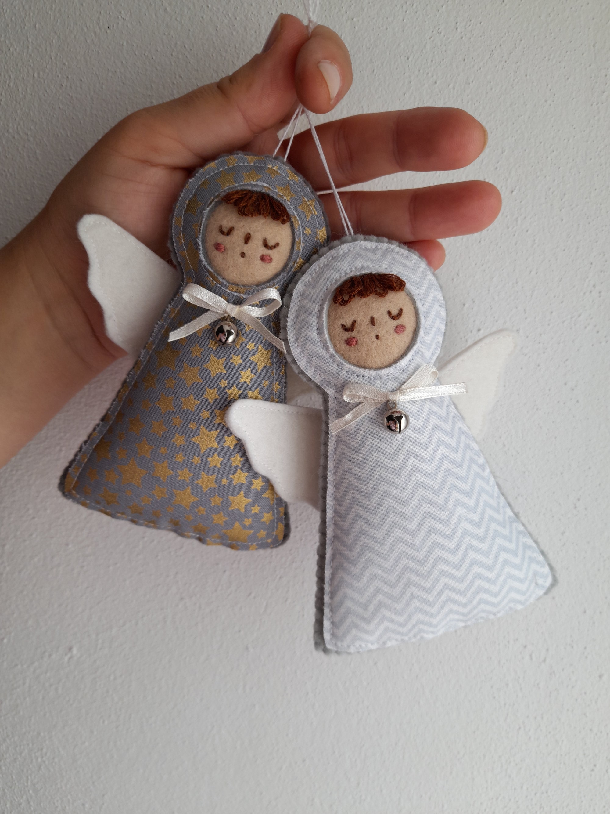 Felt PDF Pattern Fabric & Felt Angel Ornament Sewing - Etsy