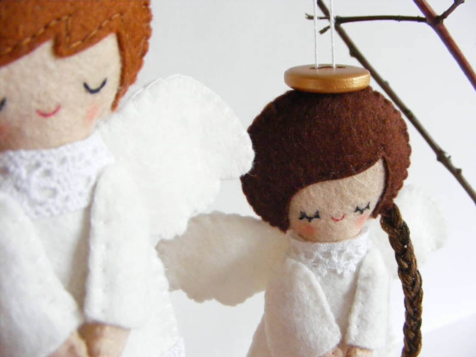 Felt PDF Sewing Pattern Felt Angels. Christmas Tree - Etsy Australia