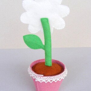 Felt PDF Sewing Pattern Daisy in a Pot DIY Felt Flower - Etsy