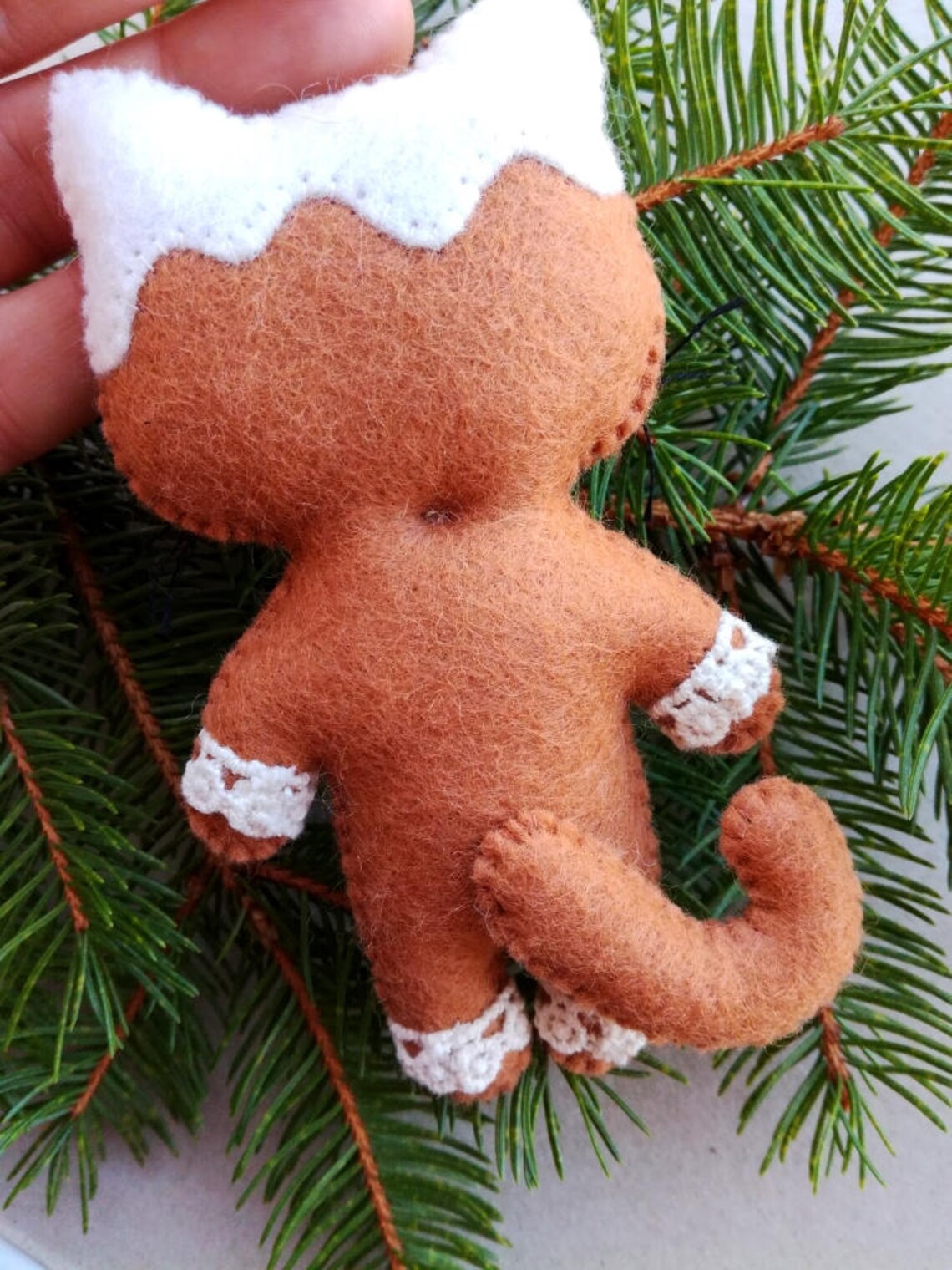 Felt PDF Sewing Pattern Gingerbread Cat Pdf Pattern | Etsy UK