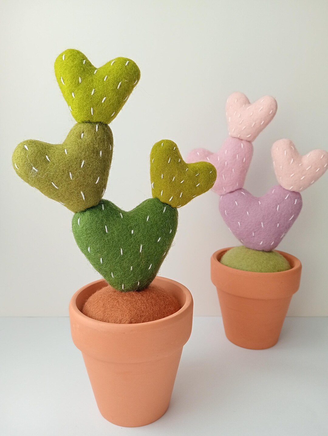 Felt Heart Cactus Sewing Pattern: DIY Home Decor (PDF Pattern) - Etsy