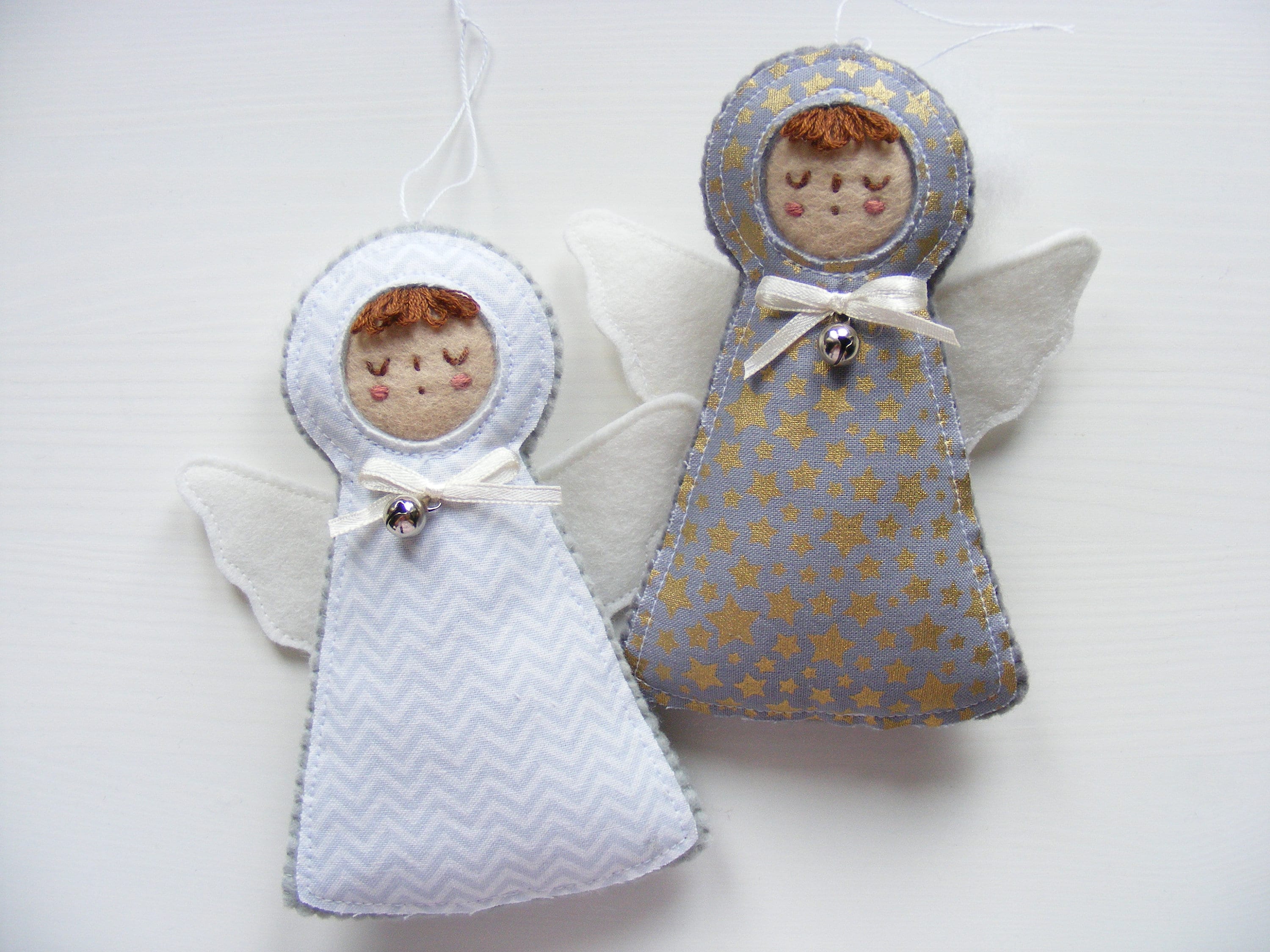 Felt PDF Pattern Fabric & Felt Angel Ornament Sewing - Etsy