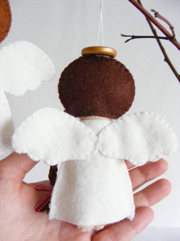 Felt PDF sewing pattern Felt angels. Christmas tree | Etsy