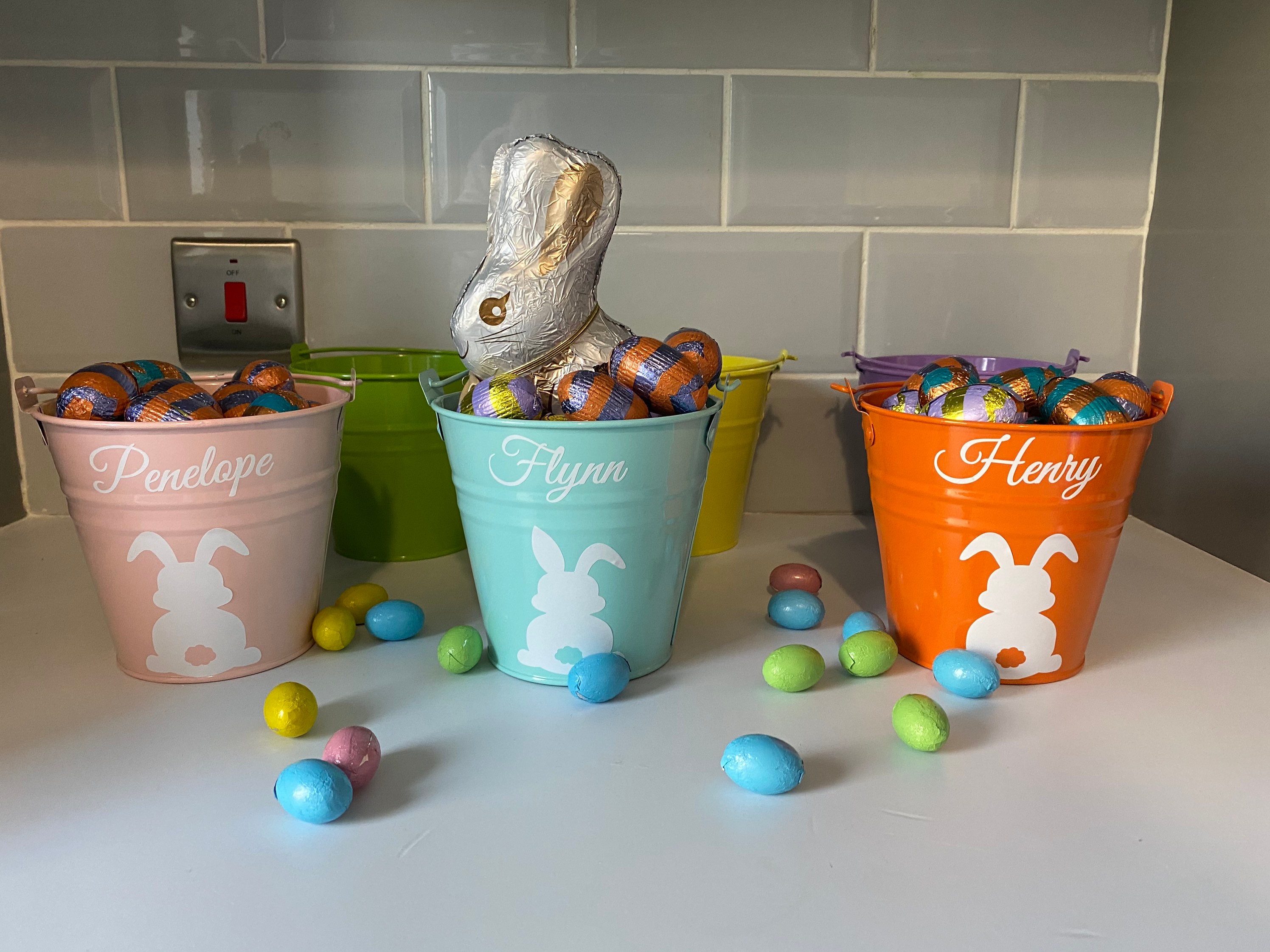 Personalised Easter Egg Hunt Bucket - Etsy UK