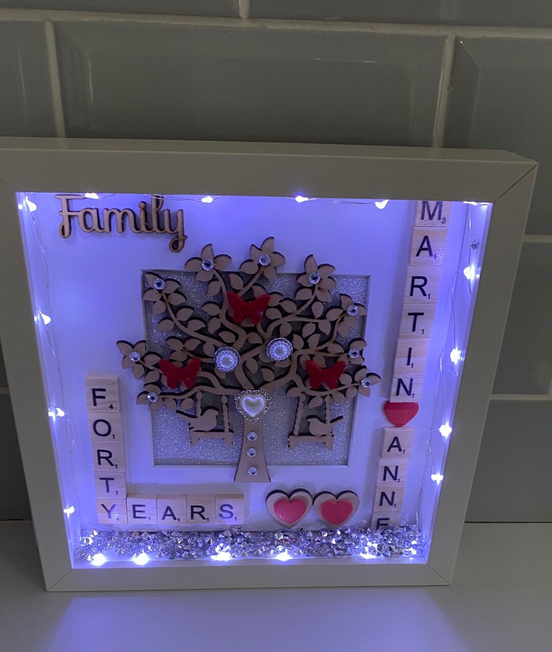 Ruby Anniversary Frame - Etsy