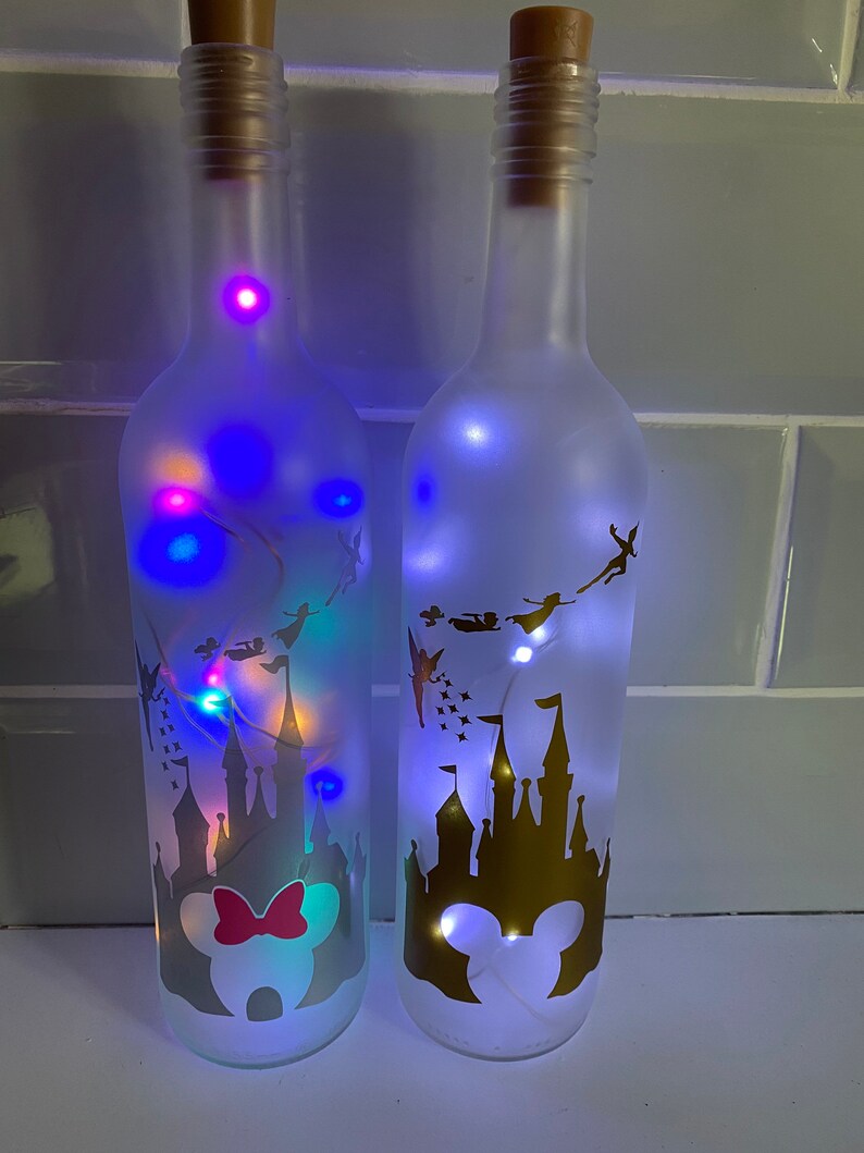 Frosted Disney Light up Bottle - Etsy