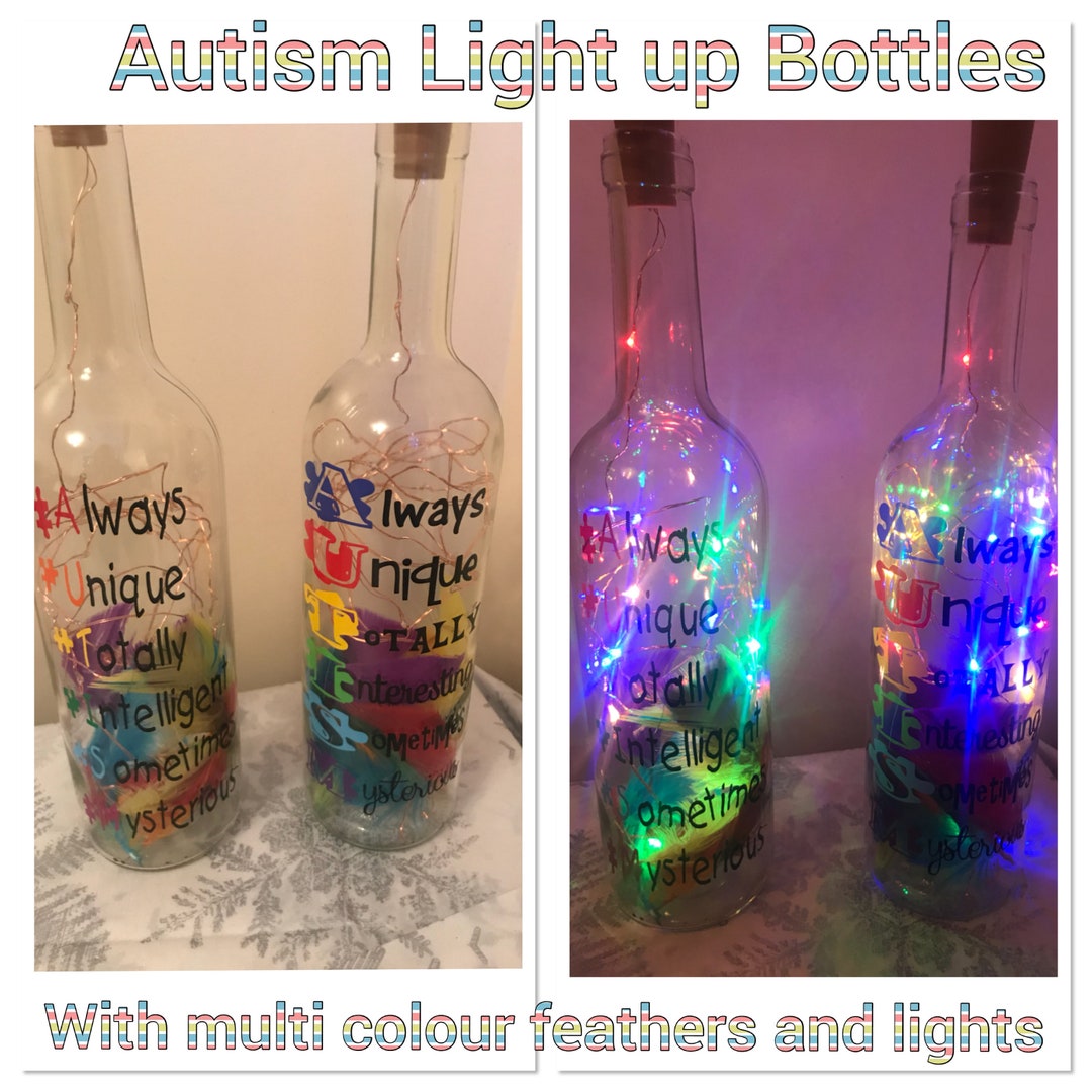 Autism Light up Bottle - Etsy