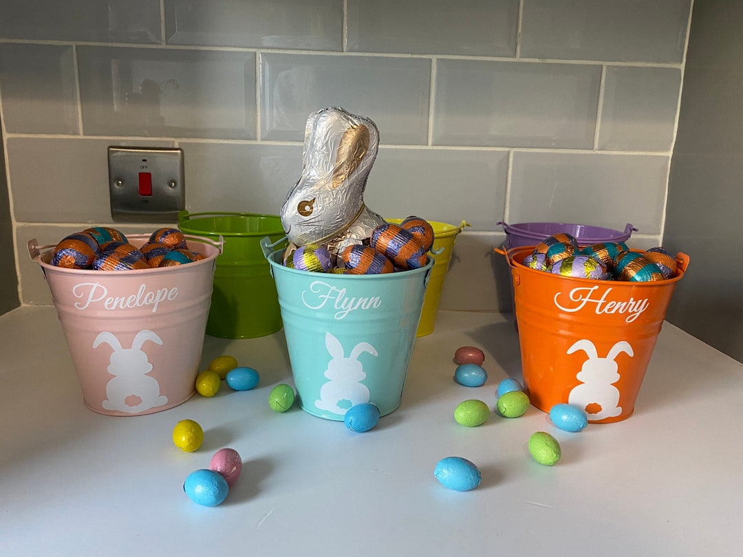 Personalised Easter Egg Hunt Bucket - Etsy UK