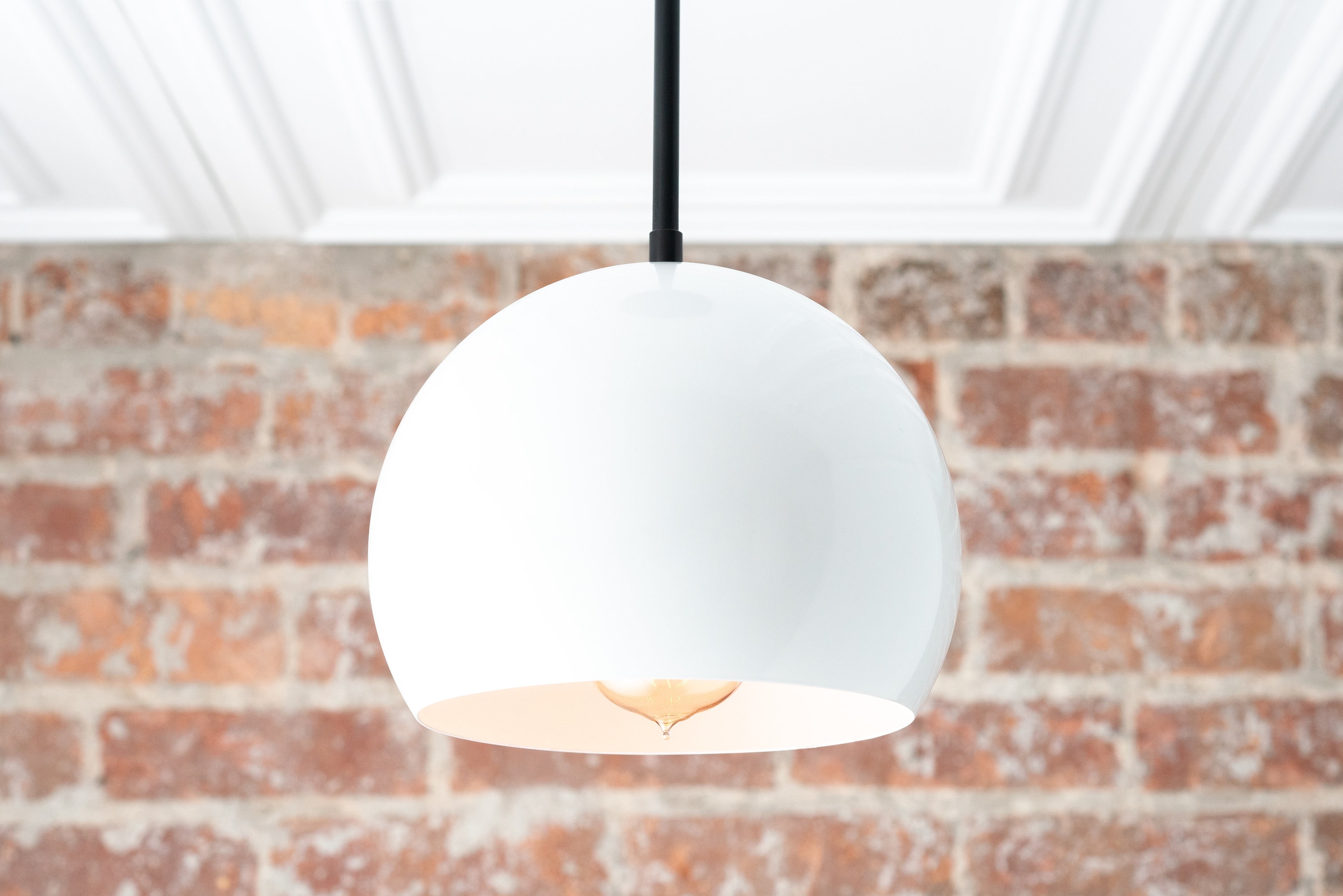 White Pendant Light Pendant Lighting Hanging Light - Etsy