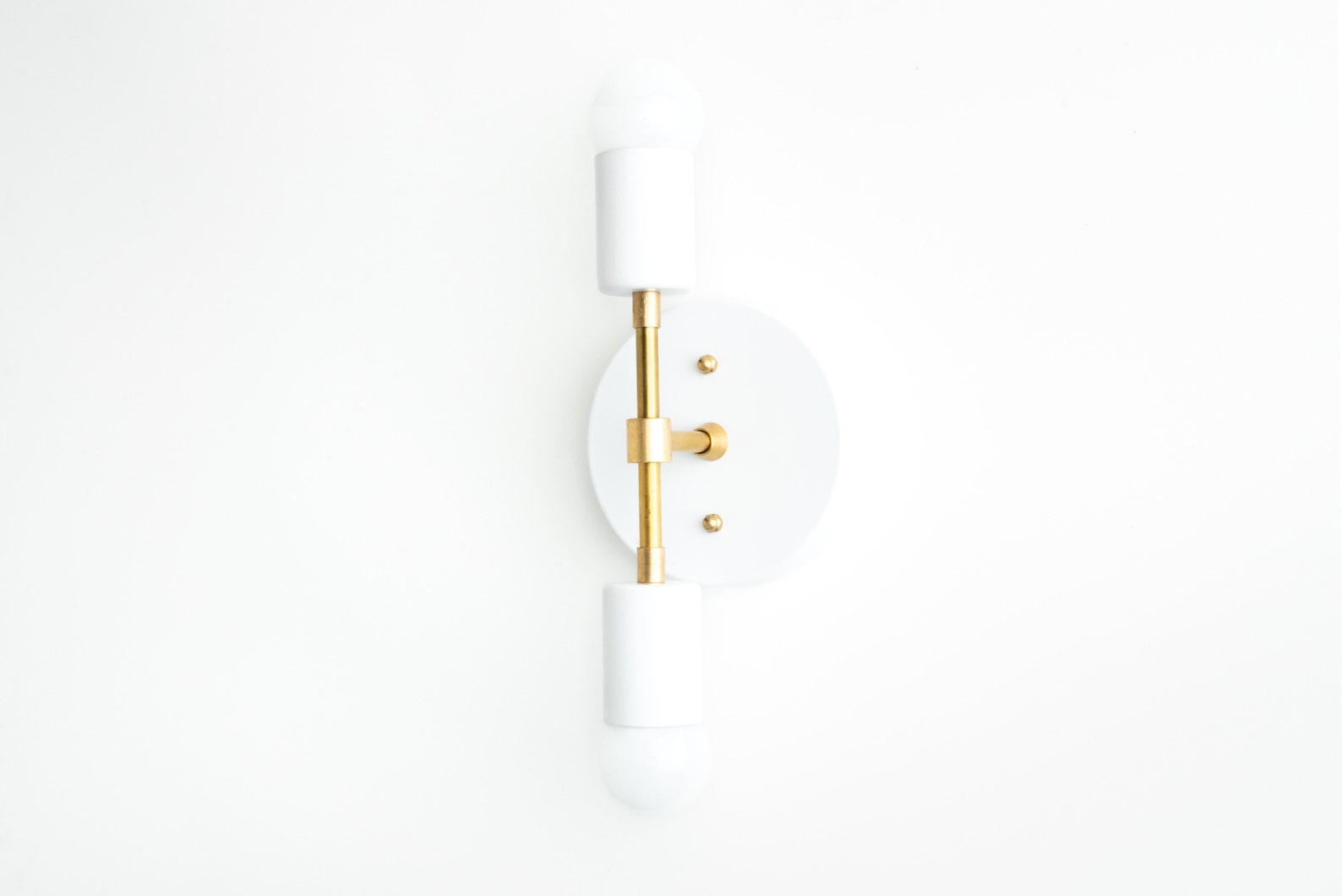 White Wall Sconce White Lighting Mid Century Lighting - Etsy