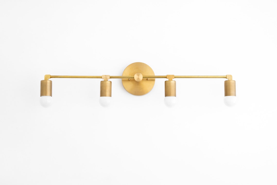 Brass Vanity Light Bathroom Lighting Bathroom Vanity - Etsy