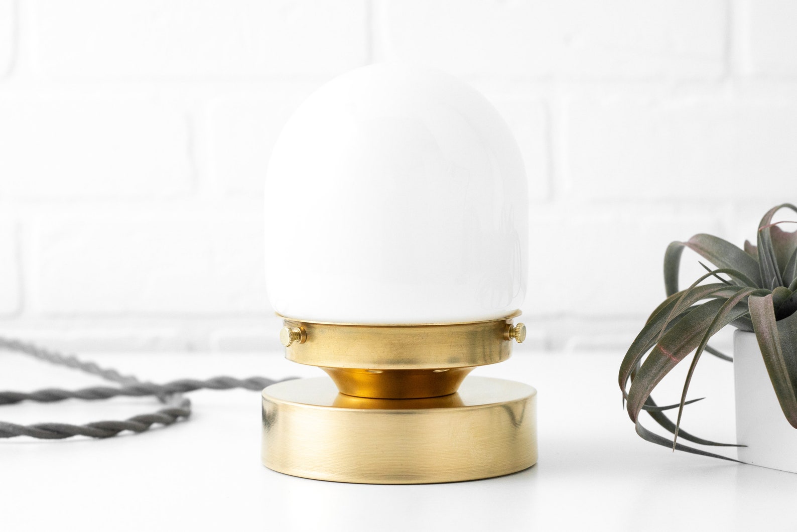 Small Globe Table Lamp Mid Century Lighting Soft Light - Etsy