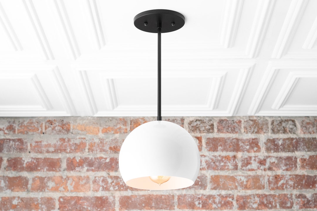 White Pendant Light Pendant Lighting Hanging Light Modern Pendant ...