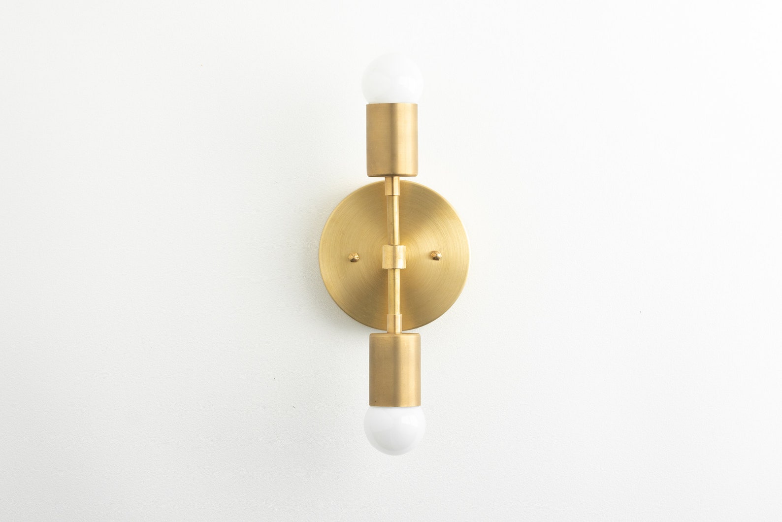 White Wall Sconce White Lighting Mid Century Lighting - Etsy