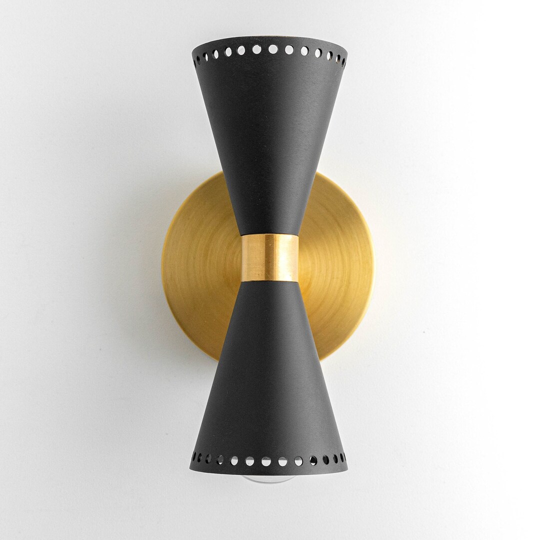 Vented Cone Sconce Many Finish Choices Wall Sconce Cast Brass Sconce ...